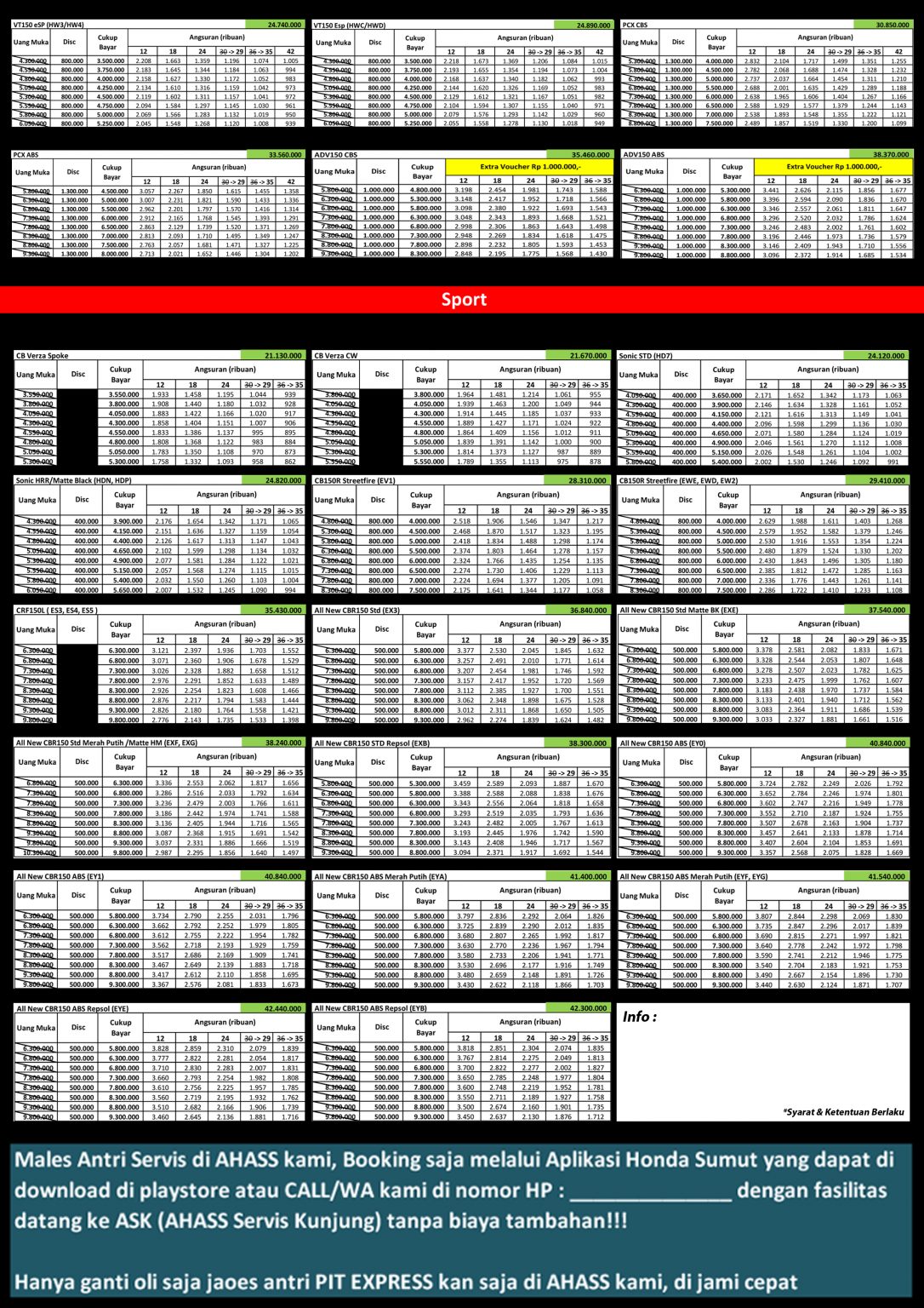 Pricelist – PT. Indako Trading Coy