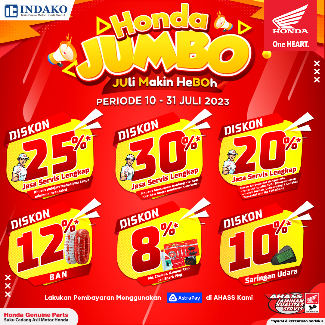 Program Istimewa AHASS Jadikan Juli Makin Heboh (JUMBO) – PT. Indako Trading Coy